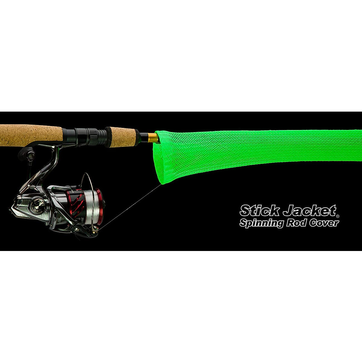RITE-HITE Orin Briant Stick Jacket Fishing Rod Covers 3 Pack - Spinning Neon Green; Keep Your Rod Safe and from Getting Tangled…