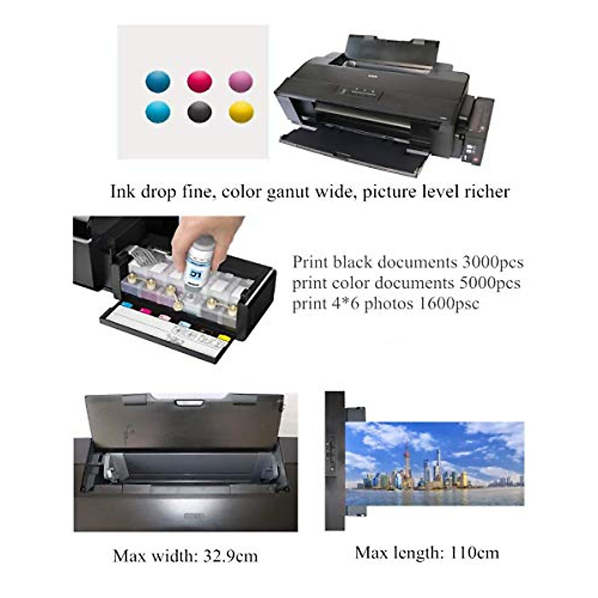 Hrm Inkjet Printer A3 A4 Inkjet Printer Supporting Sublimation