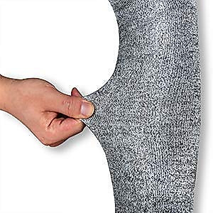 Evridwear 1 Pr/Pack Cut Resistant Sleeves for Arm Work Protection Safety in EN388 Level 5, Anti-Puncture Choice With or Without Thumb Hole. 1 pair/pkg. 4 sizes (Medium, No Thumb Hole)