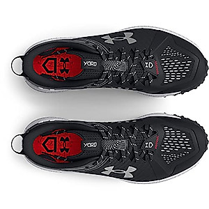 Under Armour Mens Yard Low Turf Baseball Shoe, (001) Black/Black/White, 10.5 US