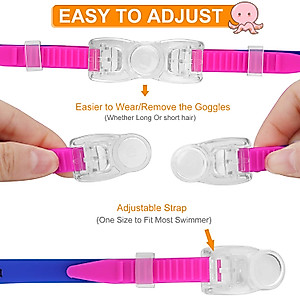 Careula Kids Swim Goggles, Swimming Goggles for Boys Girls Kid Toddlers Age 2-12