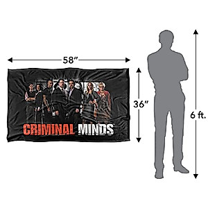 Criminal Minds The Brain Trust Officially Licensed Silky Touch Super Soft Throw Blanket 36" x 58"