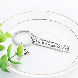 HUTIMY Frog Stuff Frog Gifts Keychain for Frog Lovers Women Men Frog Charm Jewelry Frog Keychain Frog Keychains