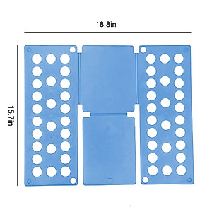 Clothing Folding Board Folding Boards Quality Baby Magic Clothes Folder T Shirts Jumpers Organizer Fold Save Time Quick Clothes Folding Board Clothes Holder (Blue)