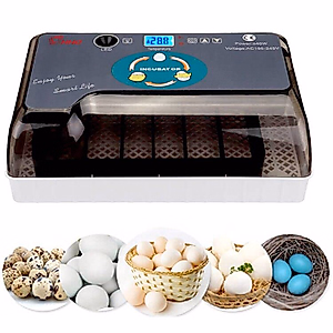 SSZYace 12-35 Egg Incubator, Incubators for Hatching Eggs with Automatic Turner, Egg Candler and Temperature Display, for Chicks, Quails, Ducks, Small Poultry