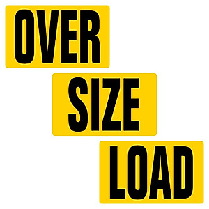 Oversize Warning Products - Magnetic Over Size Load Sign 3 piece (12 x 60)
