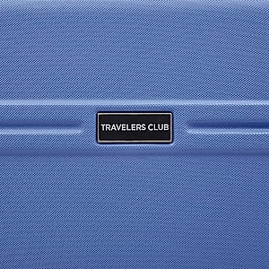 Travelers Club Spinner Luggage, Skyline Blue, 20-Inch Carry-On