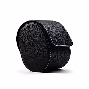 DITUDO Watch Bag Black PU Leather Watch Box With Zipper Travel Portable Jewelry Box Two-layer Leather Watch Storage Bag ( Color : E , Size : 1 )