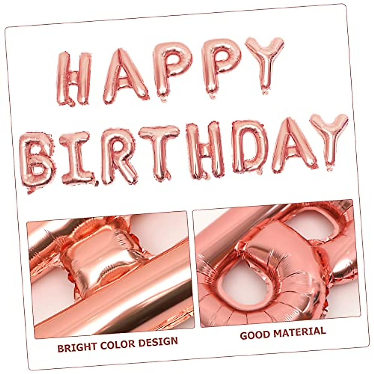 Totority 2 Sets Balloon Alphabet Set birthday balloon arch birthday party supplies birthday wall backdrop gold baloons birthday party balloons banner happy Aluminum film 3d