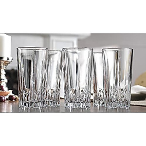 Set of 10 Durable Brilliance Drinking Glasses Includes 10 Cooler Glasses(15oz) 10-piece Elegant Glassware Set- Great For Parties, Dinners, & Daily Use