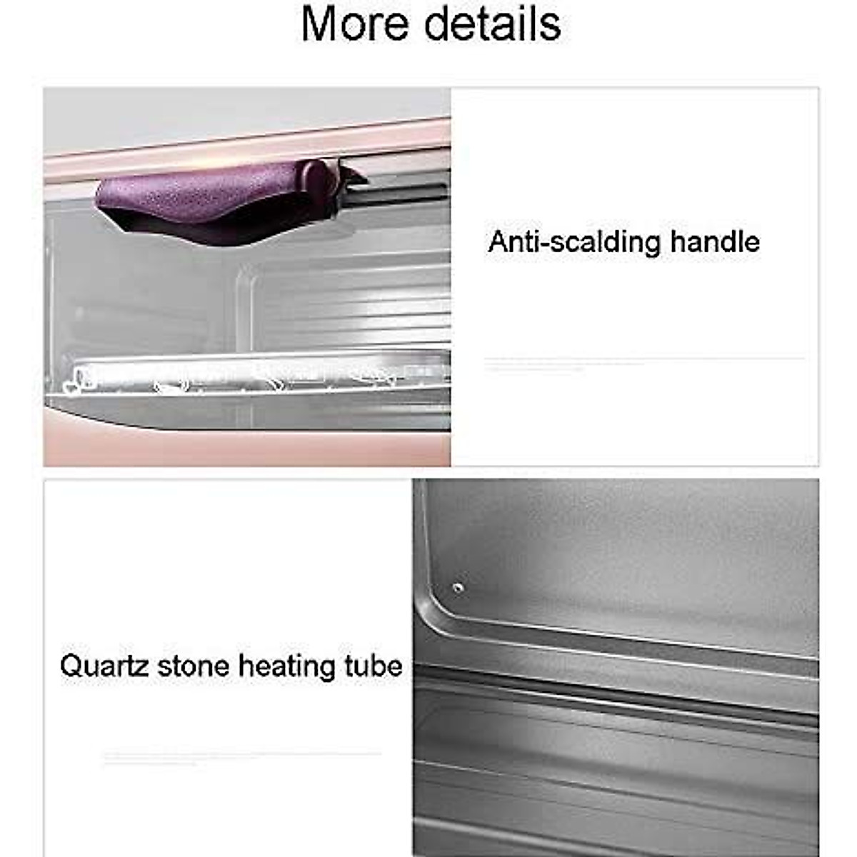 Mini Electric Oven Home Multifunctional Baking Oven Trifle Bread Hob Grill Home Small Baking Cake Pizza Oven 9L Mini Ovens (Color : Pink) Happy Life