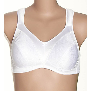 JUST MY SIZE womens Cushion Strap Minimizer Mj1979 Bras, White, 46DD US