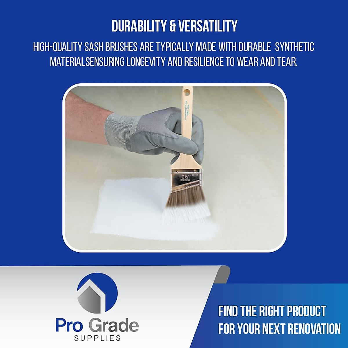 Pro Grade - Paint Brushes - 5 Ea - Paint Brush Set