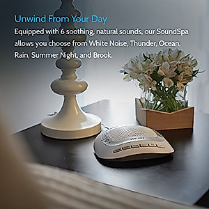 Homedics Rejuvenate White Noise Sound Machine. Travel Sound Machine for Sleep and Relaxing. Great for Travel, Nursery’s and Babies. 6 Relaxing Nature Sounds, Auto-off Timer