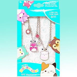 LUV HER Squishmallow Premium BFF Necklaces -Squishmallow Better Girls Jewelry - one Squishmallow for you one for your BFF - Ages 3+