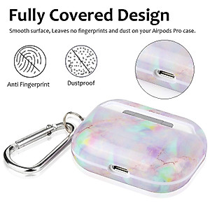 KOREDA AirPods Pro 2nd/1st Generation Case - Protective Hard Cover for Girls Women Men with Keychain for Airpods Pro 2nd/1st Gen