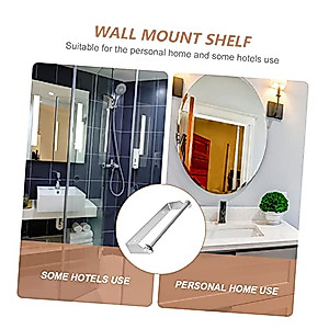 DOITOOL 5pcs and Single Holder Towel Rack Shelf Plastic Toilet Racks Mount Dispenser Organizer Wall Steel Gold Stainless Wrap with Cm Rod Metal Screws Hangers Kitchen for Mounted Bar