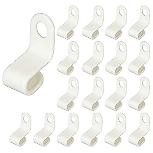 FVVMEED 20 Pieces Clothes Hanger Connector Hooks, Plastic Mini Multi-Layer Cascading Hanger Hooks Hanging Clips for Cabinets Huggable Hangers Space Saving for Closet Organizer Coat, Bag Storage