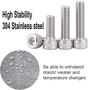 AETTLM6 M5 M4 M3 Nuts and Bolts Assortment Kit (660PCS)