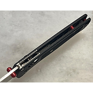 Translucent Red Thumb Stud and Standoffs For Benchmade 535 Bugout Knife