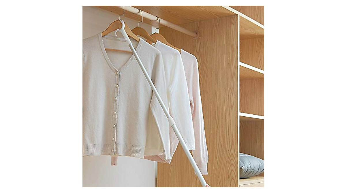 Closet Reacher Pole - Extendable 45" Telescoping Reach Tool for High ...