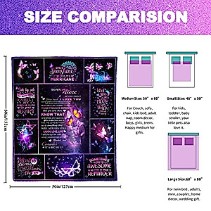 Zlomjro Niece Gifts from Auntie, Niece Gifts Blanket, Gifts for Niece from Aunt, Niece Birthday Gifts, Niece Gifts from Aunt, Graduation Gifts for Niece Throw Blanket 50"x60"