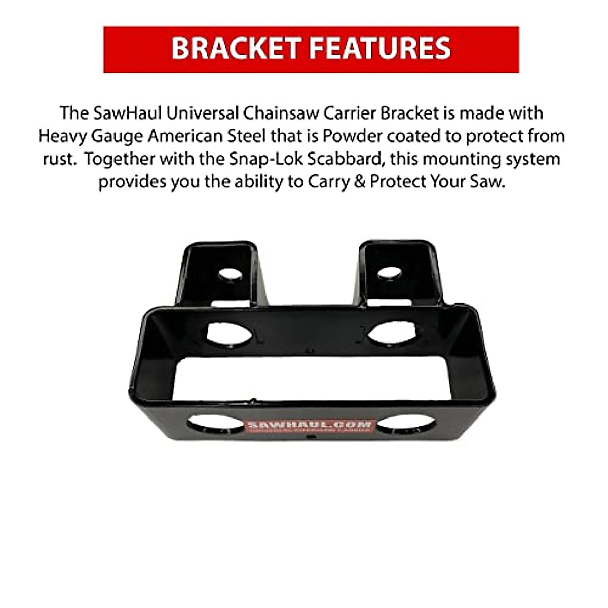 SawHaul Universal Chainsaw Carrier Kit for Tractors Made in USA