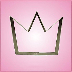 Simple Crown Cookie Cutter 3-1/2 inches tall, 3 inches wide