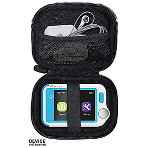 CaseSack Carrying case for Livenpace Personal Bluetooth Heart Health Tracker, Strong Compact Light Weight case with mesh Pocket for Pills and Other Essential