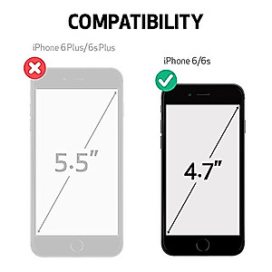 OtterBox COMMUTER SERIES iPhone 6/6s Case - Frustration Free Packaging - BLACK