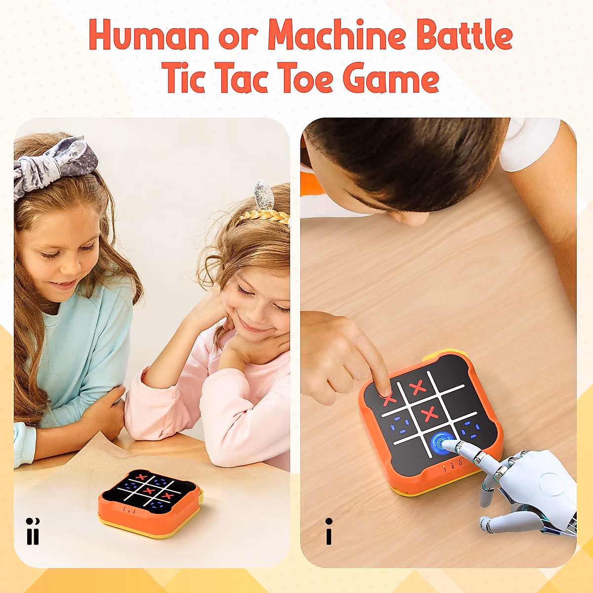 Tic Tac Toe Bolt Game, Handheld Electric Puzzle Game Console, Gift Ideal for Kids and Adults' Birthday, Electronic Board Games for Educational and Memory Growth, Portable Travel Games for Car Ride