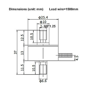 ATO 500kg Tension and Compression Load Cell, 500kg Vehicle Load Cell Small Space Force Sensor