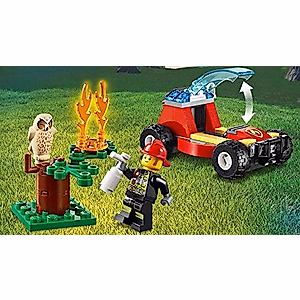 LEGO City Forest Fire 60247 Firefighter Toy, Cool Building Toy for Kids (84 Pieces)