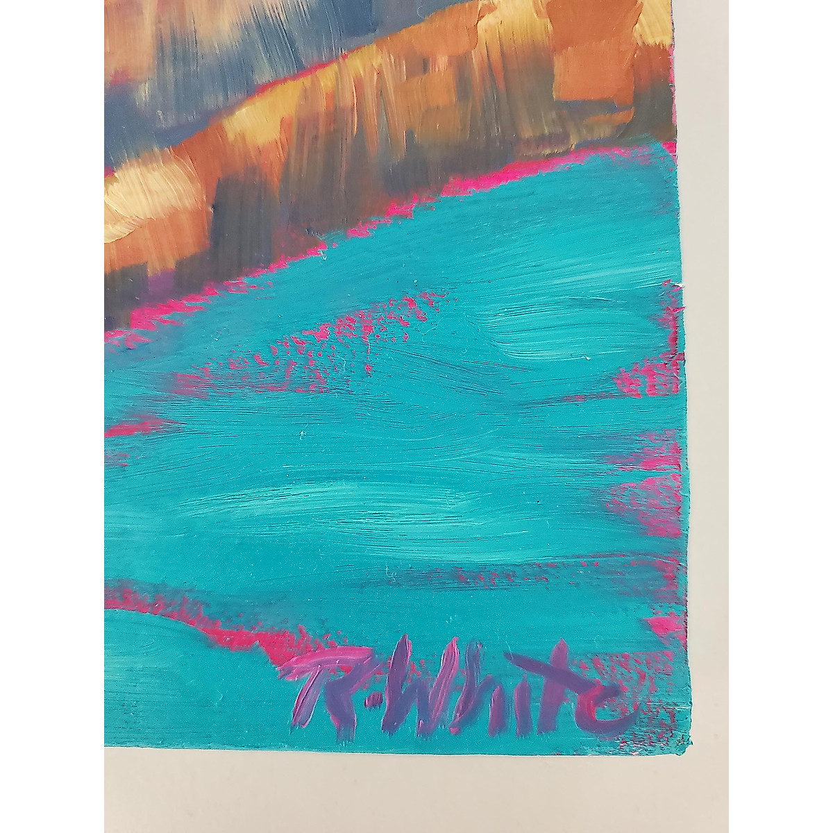 "Like A Fish" Painting - Oil on Cradled Wood Panel 12" x 6" x .75"