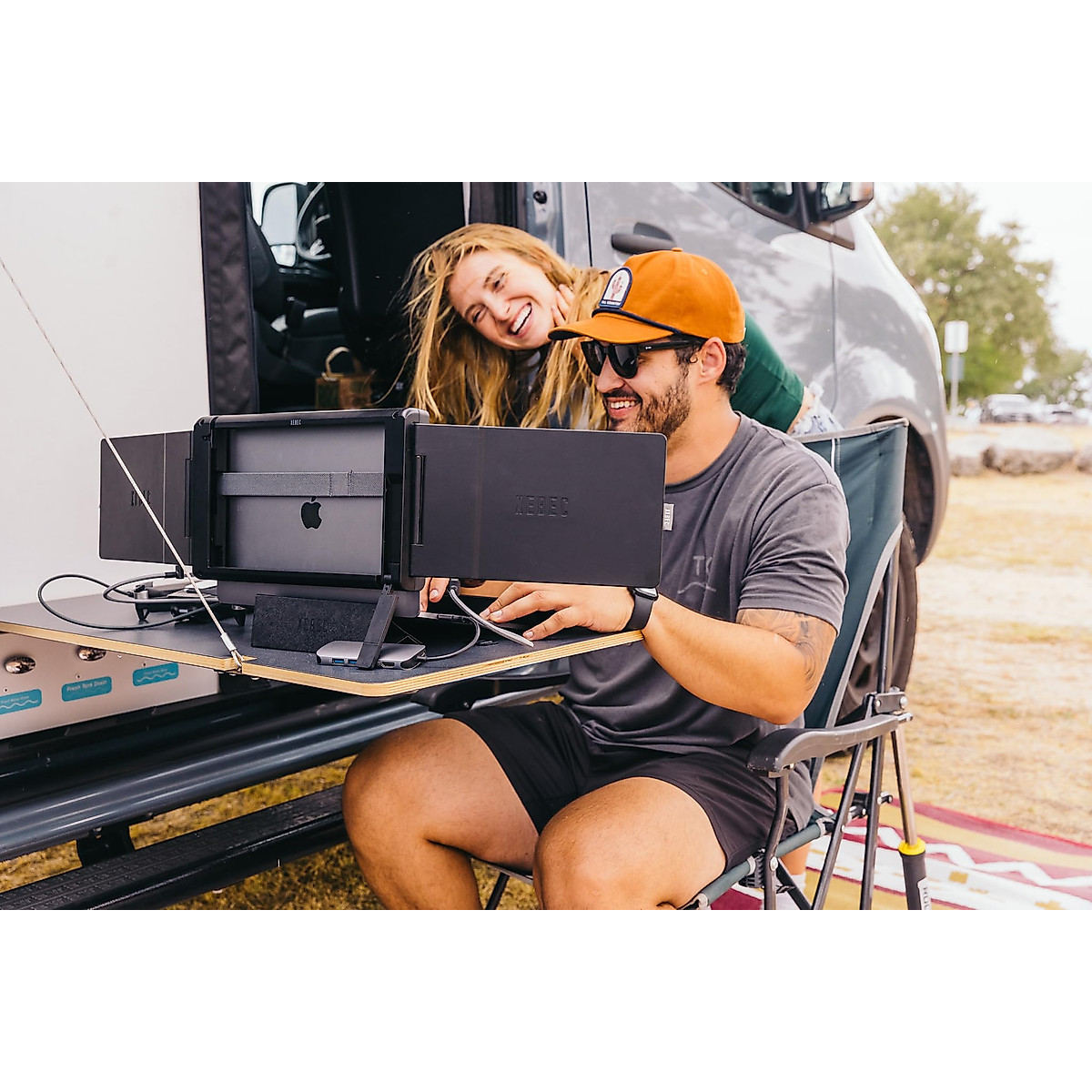 Xebec Tri-Screen 2 | 10.1in Portable Attachable Monitor for Laptop | Full HD Plug & Play, Compatible with Mac, PC, 1920x1200 Full HD Displays | The Original Tri Screen for Laptop with Instant Setup