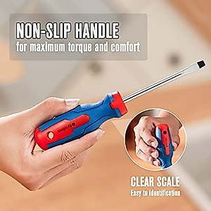 XJX 21-Piece Magnetic Screwdriver Set, Precision Screwdriver Set Phillips/Slotted/Torx Screwdriver Set Professional Cushion Grip Screw Driver Set with Tester Screwdriver, Magnetizer