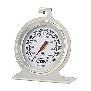 CDN POT750X ProcAccurate High Heat Oven Thermometer,Silver