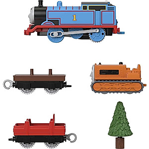 Thomas & Friends Thomas & Terence, Battery-Powered Motorized Toy Train for Preschool Kids Ages 3 Years and up