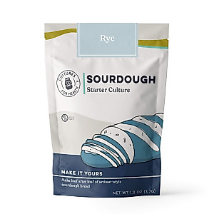 Cultures for Health Rye Sourdough Starter | Heirloom Style Dehydrated Culture for Baking Artisan Bread | DIY Rye Bread, English Muffins, Noodles, Waffles, & More | Non-GMO Prebiotic Sourdough Bread