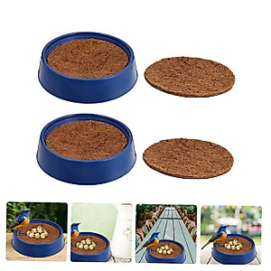 CIYODO 1 Set Carrier Pigeon Pots Quail Small Nesting Pad Pigeon Breeding Cages Pigeon Nesting Grass Mat Birds Nest Convenient Pigeon Nest Bird Nest Bowl Bird Cage Bird Supplies Plastic