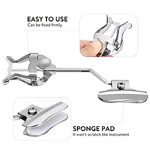 Trombone Lyre Sheet Music Holder Marching Lyre for Trombone, Metal Sheet Music Clip Clamp-On Holder, Wind Instrument Trumpet Sheet Music Stand