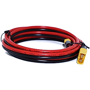 iHaospace XT60 Extension Cable 6FT 12AWG Male to Female for for RC Battery Portable Power Station Solar Panel Solar Generator