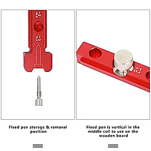 Aluminum Alloy Woodworking Drawing Compass, Woodworking Compass Scriber, Metric/Inch Adjustable Round Drawing Circle Ruler Fixed-point Marking Gauge Woodworking Scribe Gauges
