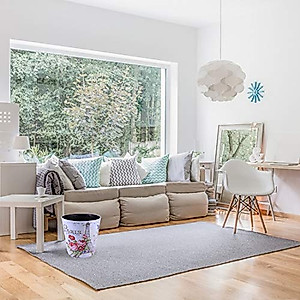 Lingxuinfo Scakbyer Waste Paper Bin, European British Style Tower Pattern Trash Can Wastebasket Garbage Can Without Lid Waste Bin for Kitchen Bathroom Bedroom (Tower Red Flower)