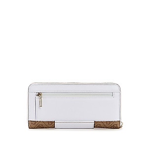 GUESS Noelle Large Zip Around Wallet, Latte Multi