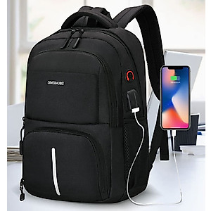 Travel Laptop Backpack For Men And Women, Business Anti Theft Slim Durable Laptops Back Pack With USB Charging Port, Water Resistant Computer Bag Fits 15.6 Inch Notebook Gifts For College School