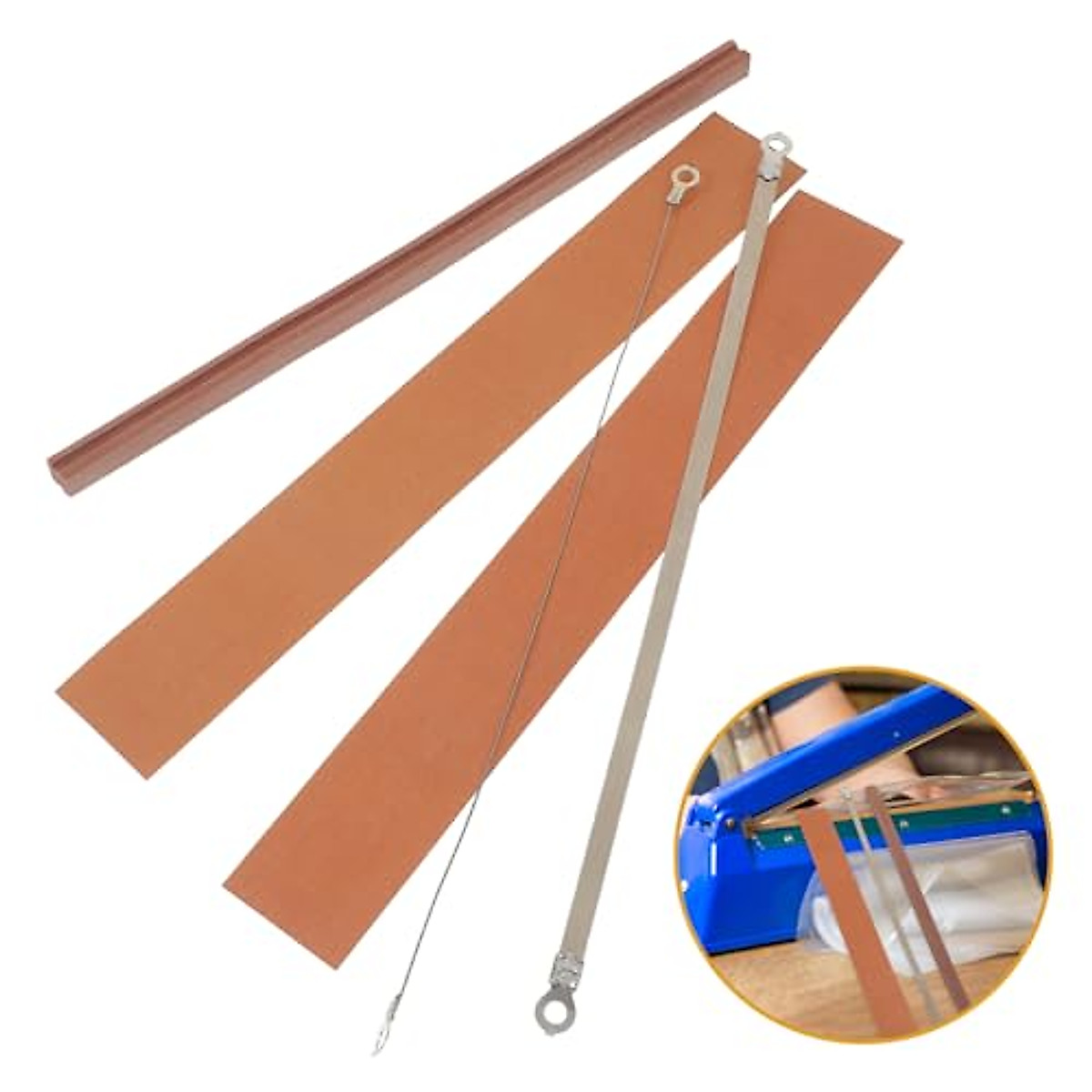 Zerodeko 1 Set Sealer Accessories Sealing Machine Band Heating Wire Heat Annular Sealing Belt Seamless Sealing Tape DIY Sealing Tapes Bag Sealer Strips Sealing Continuous Band Belt Sponge