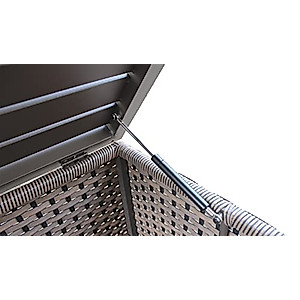 TK Classics Florence Sectional Seating Group with Cushions 9 Piece Outdoor Wicker Patio Furniture Set, Navy