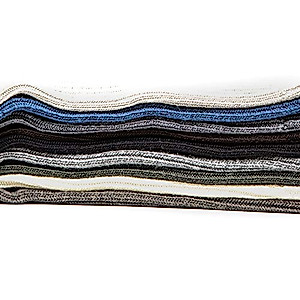 J.B. Field's Wool Weekender 96% Merino Wool Non-binding Casual Socks (3 Pairs) (Large (8-12 Shoe), Assorted (Lt. Brown/Mid-Grey/Natural))