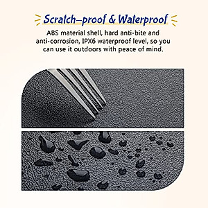 Pecute Outdoor Pet Heating Pad, Waterproof ABS Hard Shell, Constant Temperature Heating, High Temperature Protection, Anti-Electric Shock, Heated Pet Mat with Chew Resistant Cord and Washable Cover